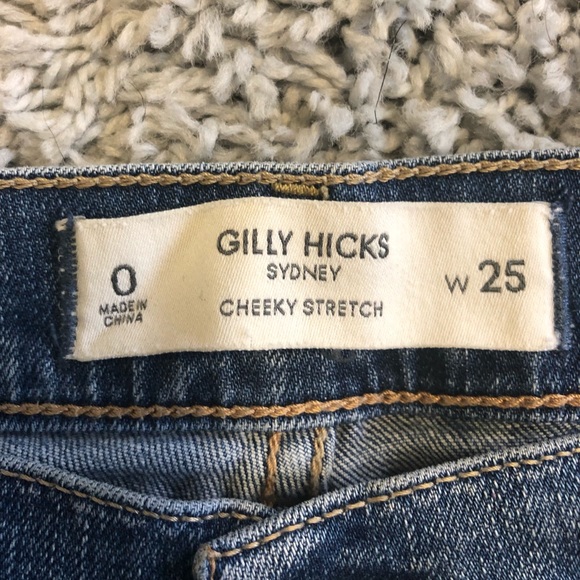 Gilly Hicks | Shorts | Rare Gilly Hicks G Patch Jean Shorts | Poshmark